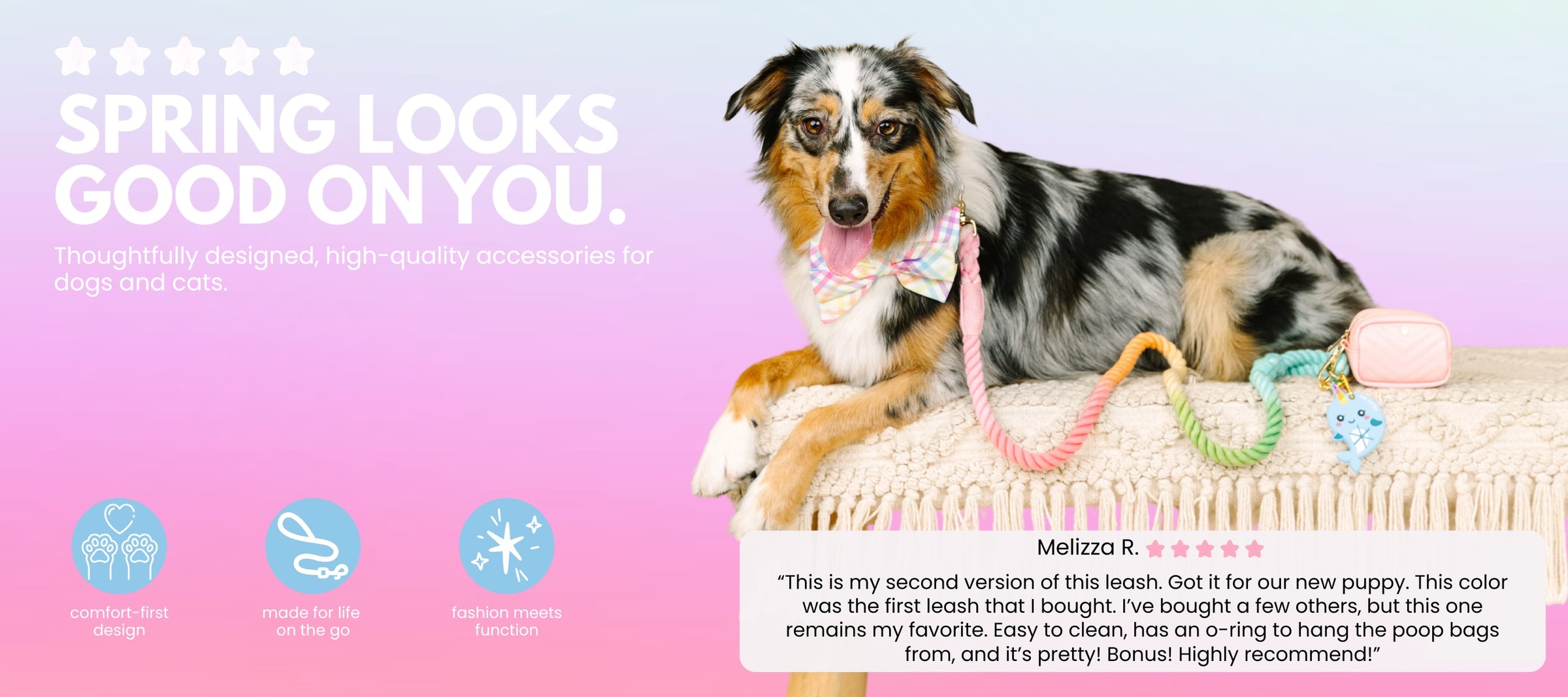 Pink Papyrus | Luxury Pet Accessories for Modern Dog Parents